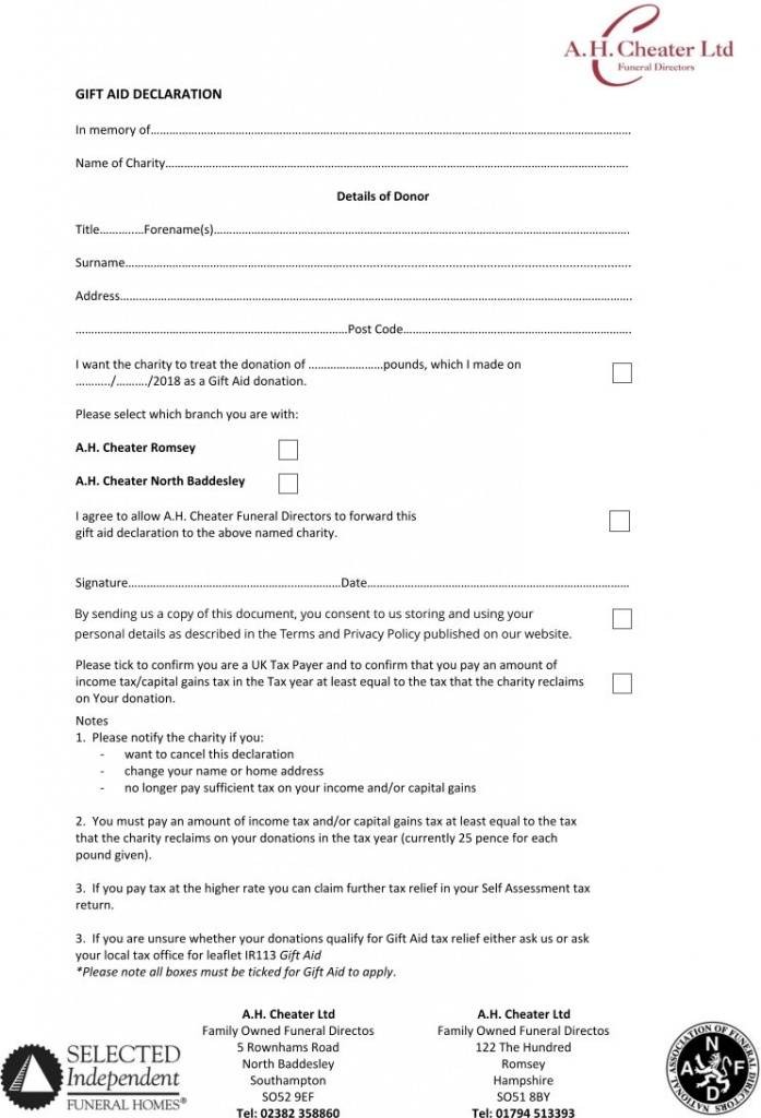 Donations – A.H. Cheater